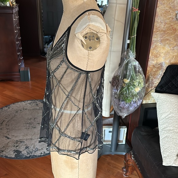 Kimchi Blue | Tops | Beaded Mesh Top | Poshmark